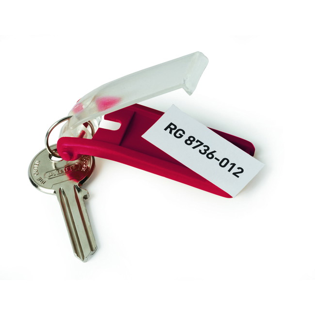 KEY CLIP nøgleringe 6 stk Rød - Daarbak Redoffice A/S
