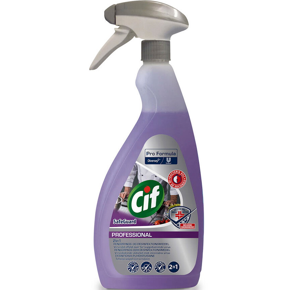 Cif Pro desinfektionsspray 2-i-1 750ml - Daarbak Redoffice A/S