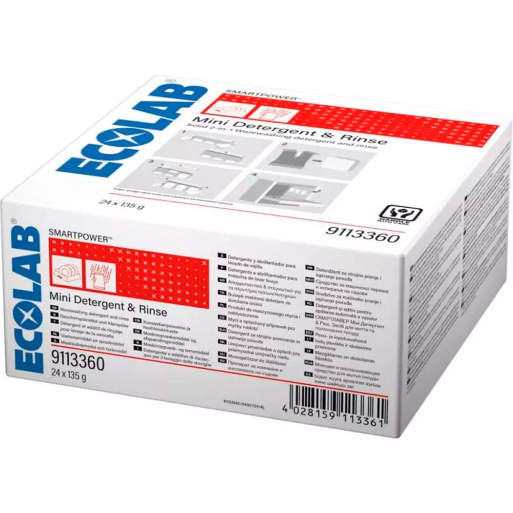Ecolab Smartpower Mini 2-i-1 opvasketabs 24stk - Daarbak Redoffice A/S